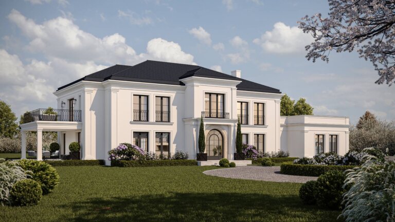 Willa d'Arcades o powierzchni 600m² ze strefą SPA oraz wysokim salonem.